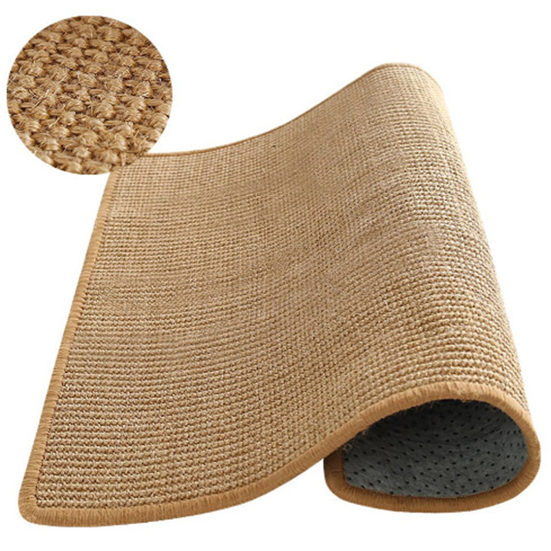 Skorter | Rustic Solid Area Rug Multi-Color Jute Rug Natural Fiber Han ...